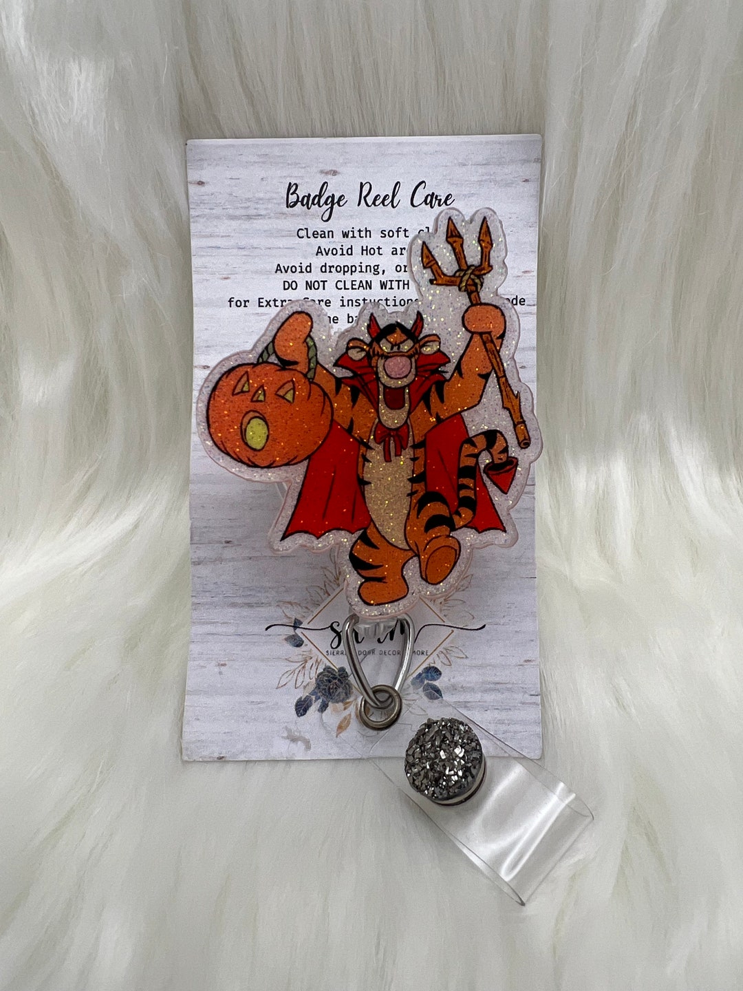 Halloween Tiger Badge Reel-cute Badge-nurse-lpn-rn-gift for Her-nurse ...