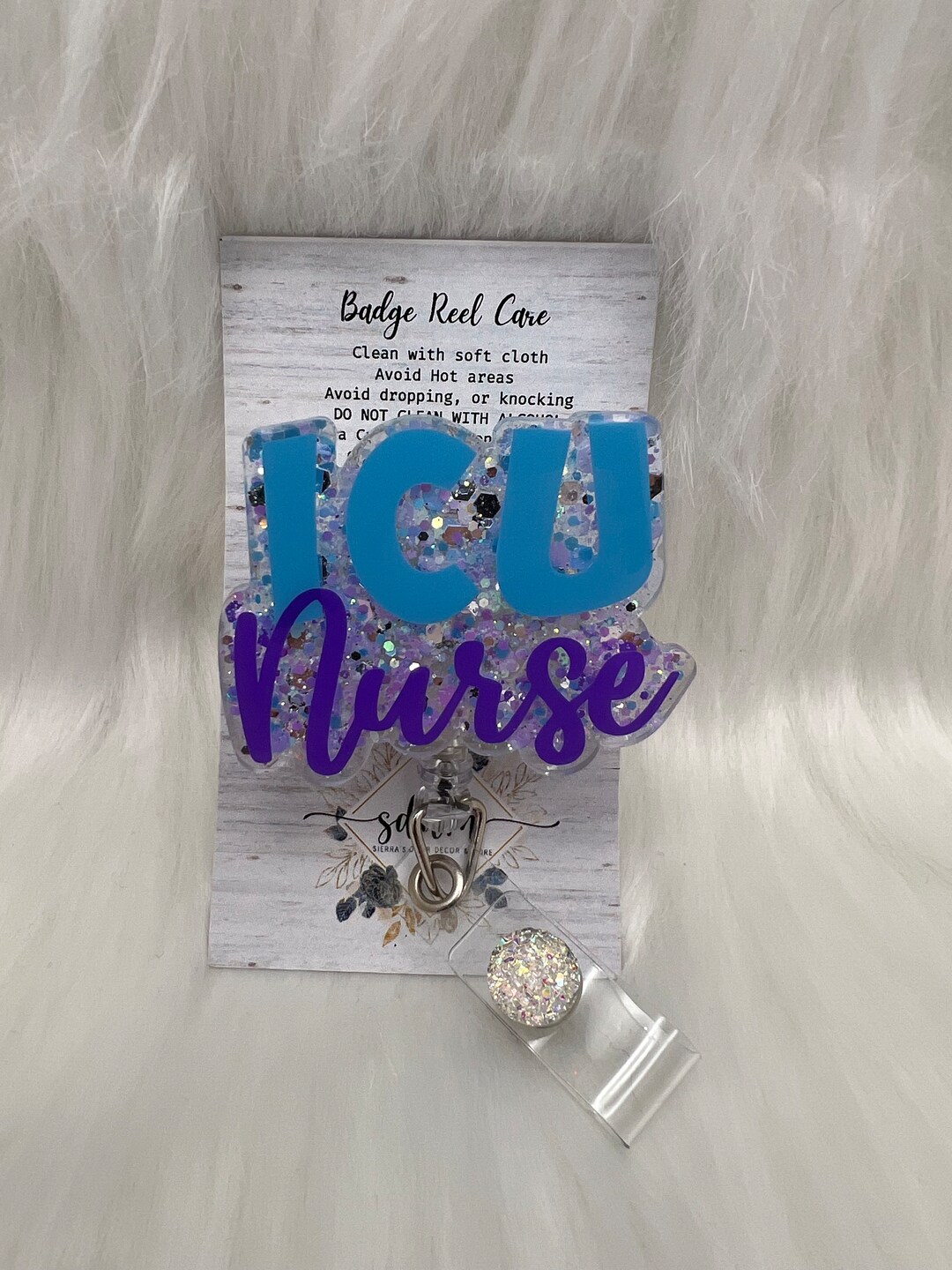 ICU Nurse Badge Reel-nurse-rn-lpn-icu Nurse- Nurse Gift-critical-gifts ...