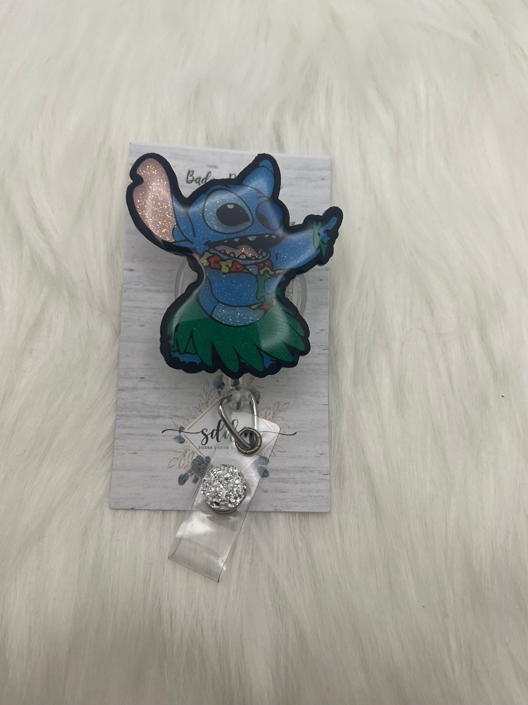 Blue Alien Hula Head Badge Reel-cute Badge Reel-nurse-lpn-rn-gift for ...