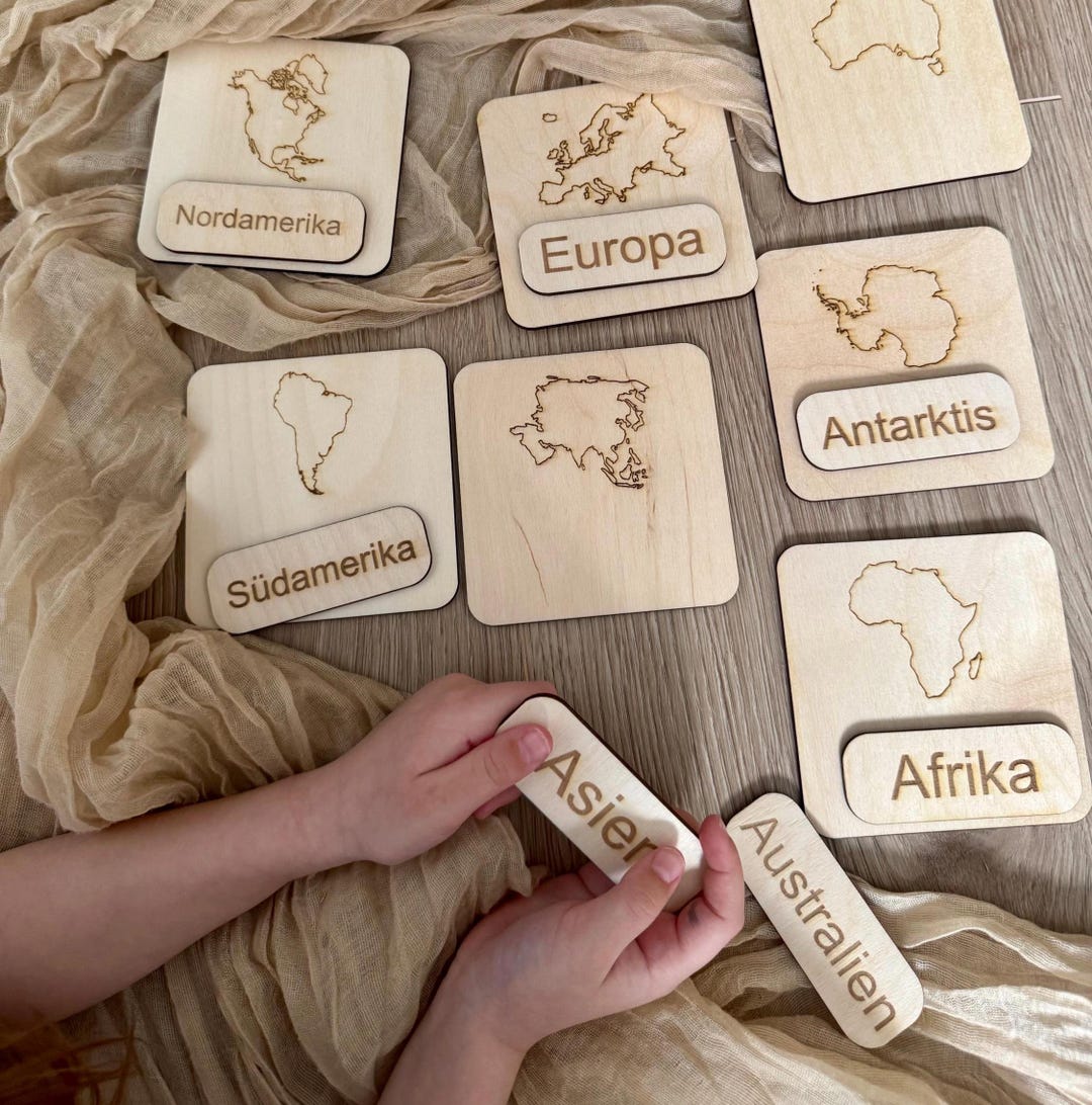 Continents Learning Children - Continents , Montessori Toys Children ...