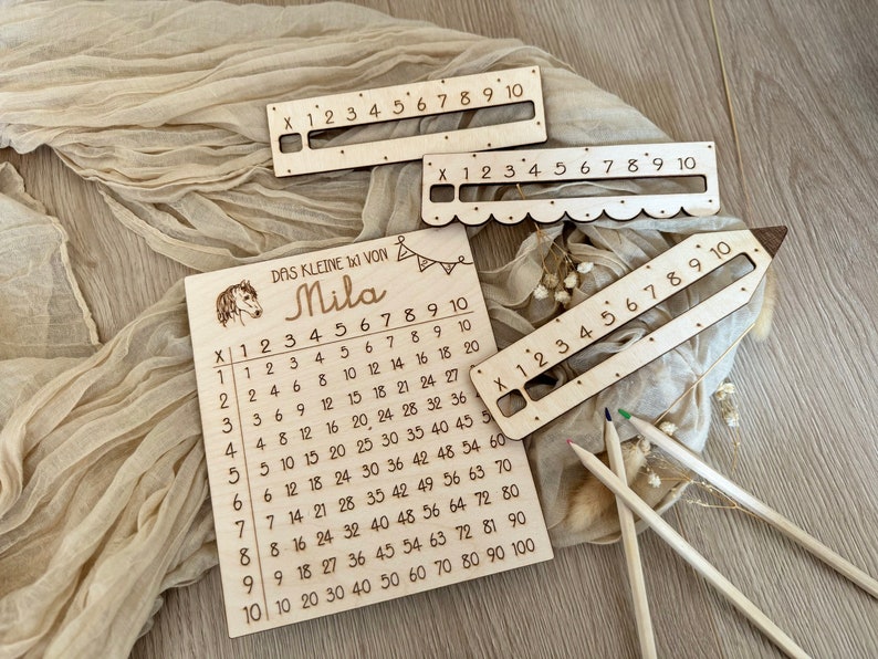 Multiplication Table, 1x1 Board, Gift for Starting School, Learning to ...