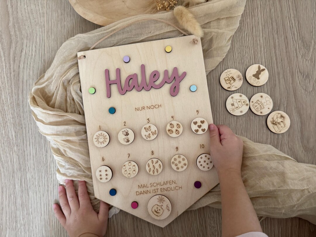 Countdown Board Wood, Countdown Children, Countdown Christmas Easter ...