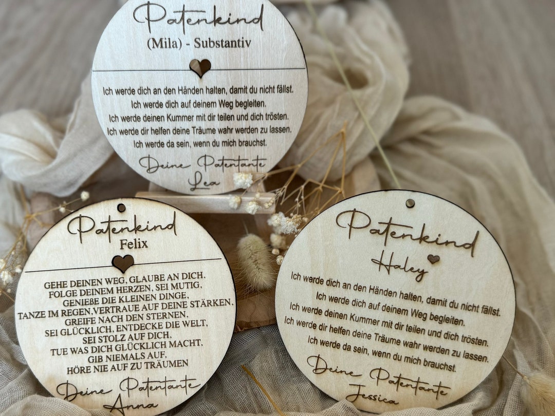 Personalized Wooden Sign/personalized Wooden Sign for the Godchild ...