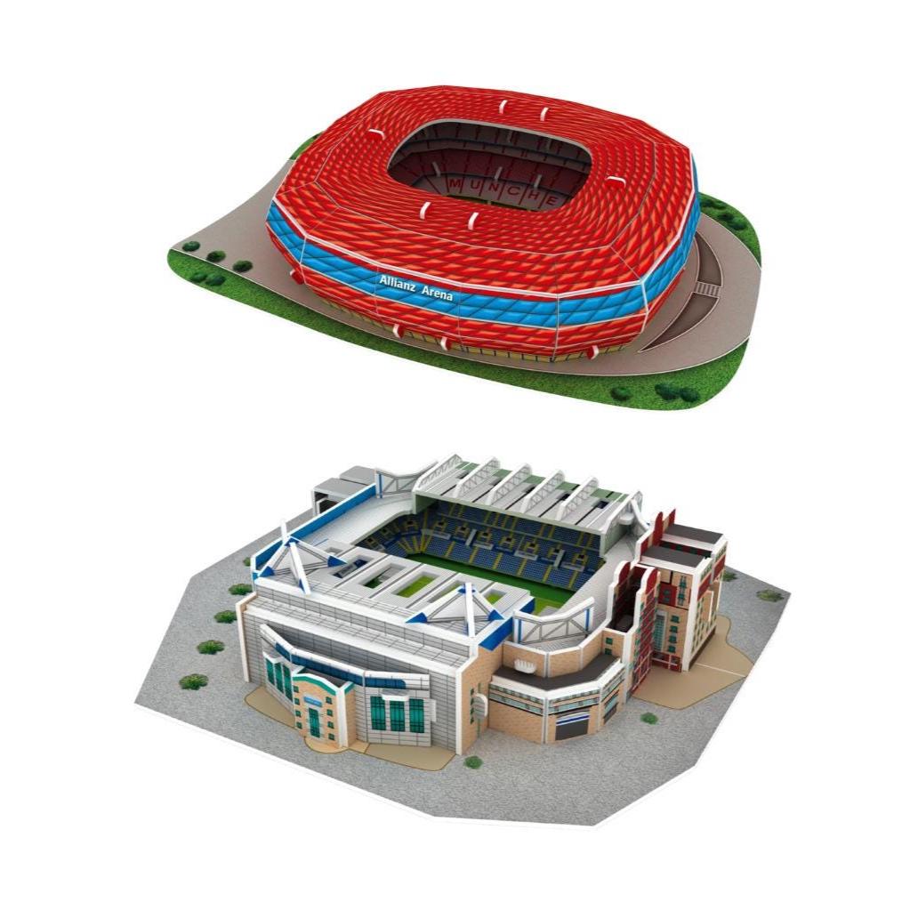 10 Football Stadiums Puzzle 3D | Realistic Soccer Stadium Models | Camp ...