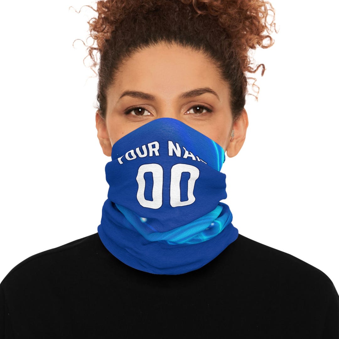 Customizable Tube Scarf | Personalized Name & Number Neck Warmer ...