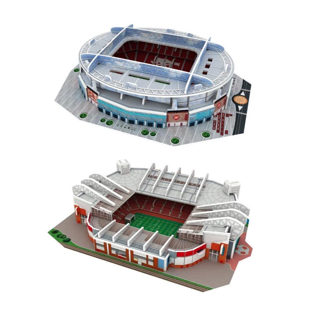 10 Football Stadiums Puzzle 3D | Realistic Soccer Stadium Models | Camp ...