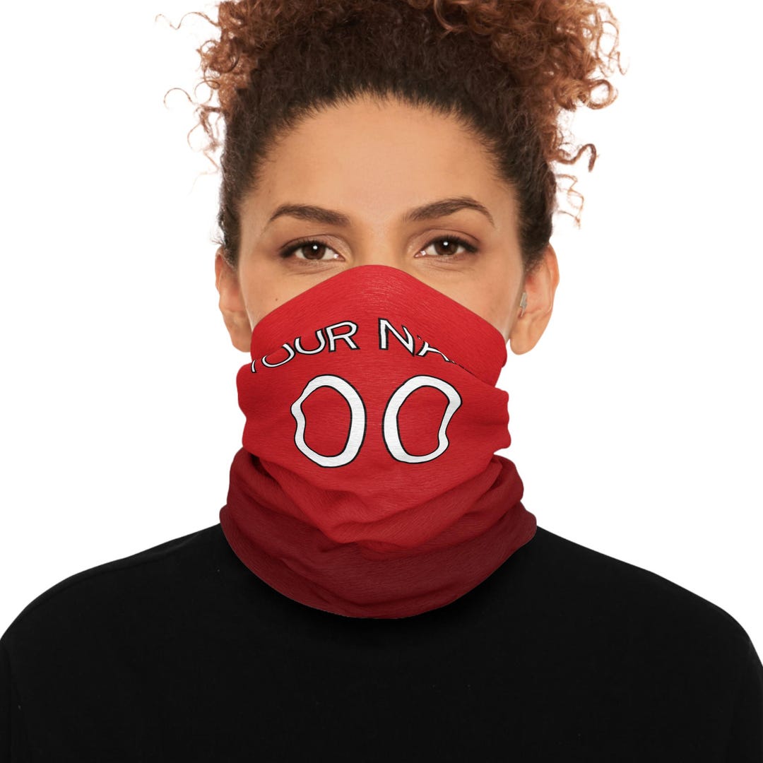 Customizable Tube Scarf | Personalized Name & Number Neck Warmer ...