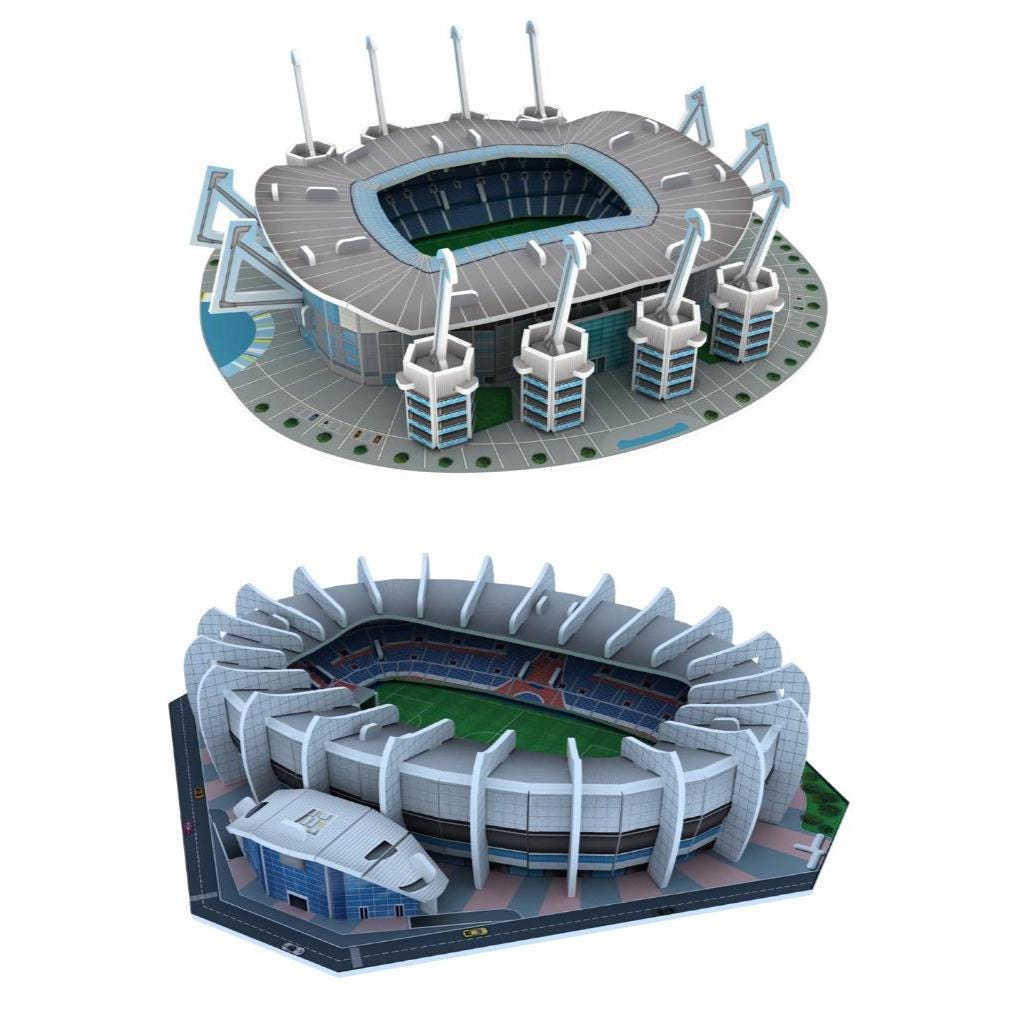 10 Football Stadiums Puzzle 3D | Realistic Soccer Stadium Models | Camp ...