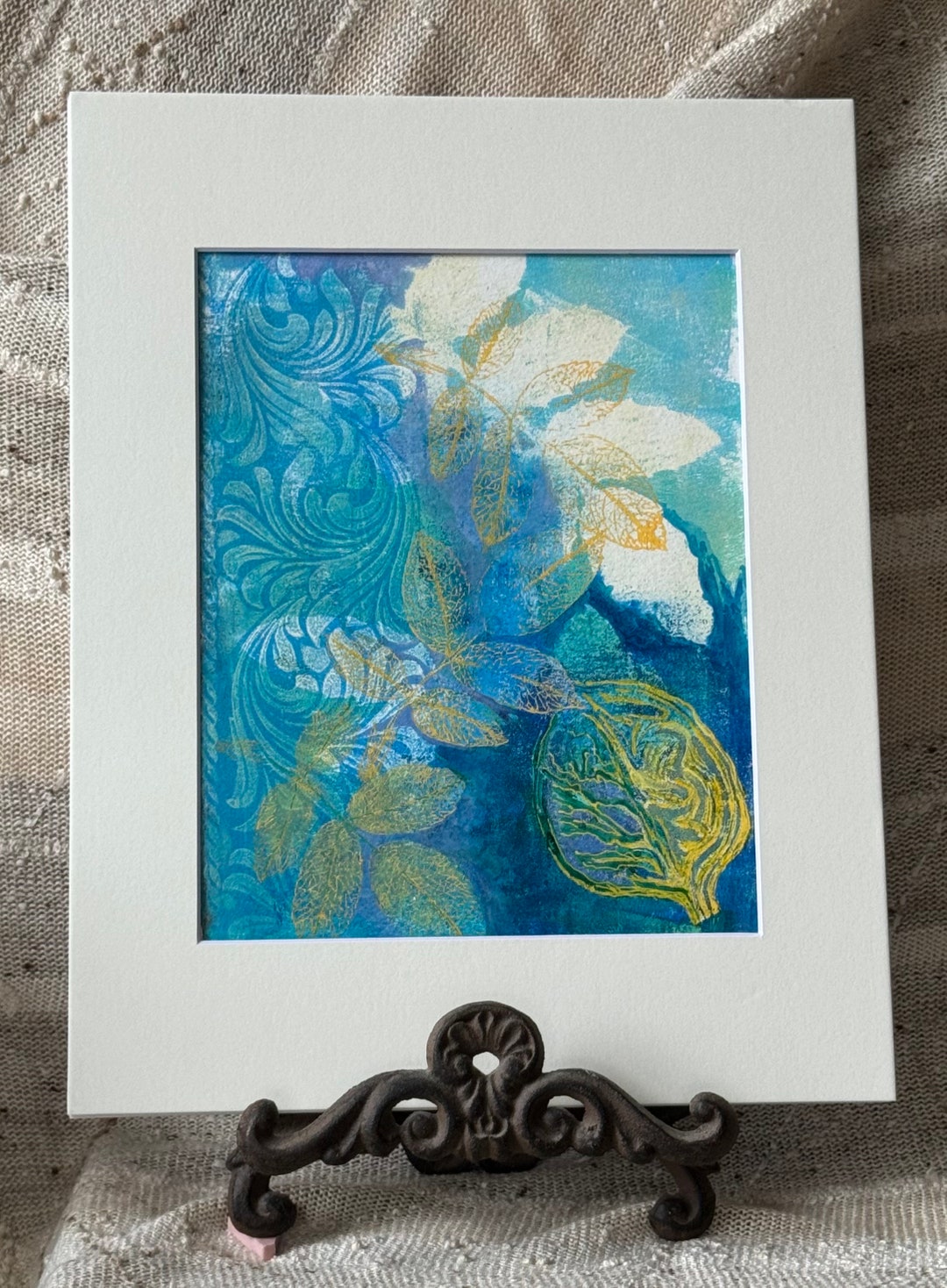 Wallpaper Gel Plate Monoprint - Etsy