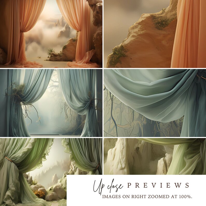 Organic Curtains Backdrop, Nature, Photography Backdrop, Photo Backdrop ...