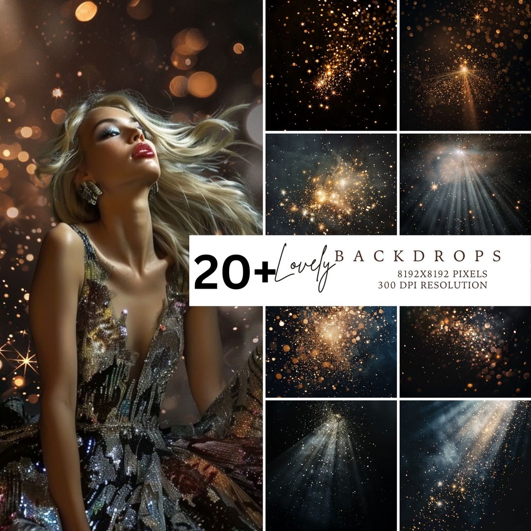 Sparkle Backdrop, Star Dust, Illuminated, Glitter, Photography Backdrop ...