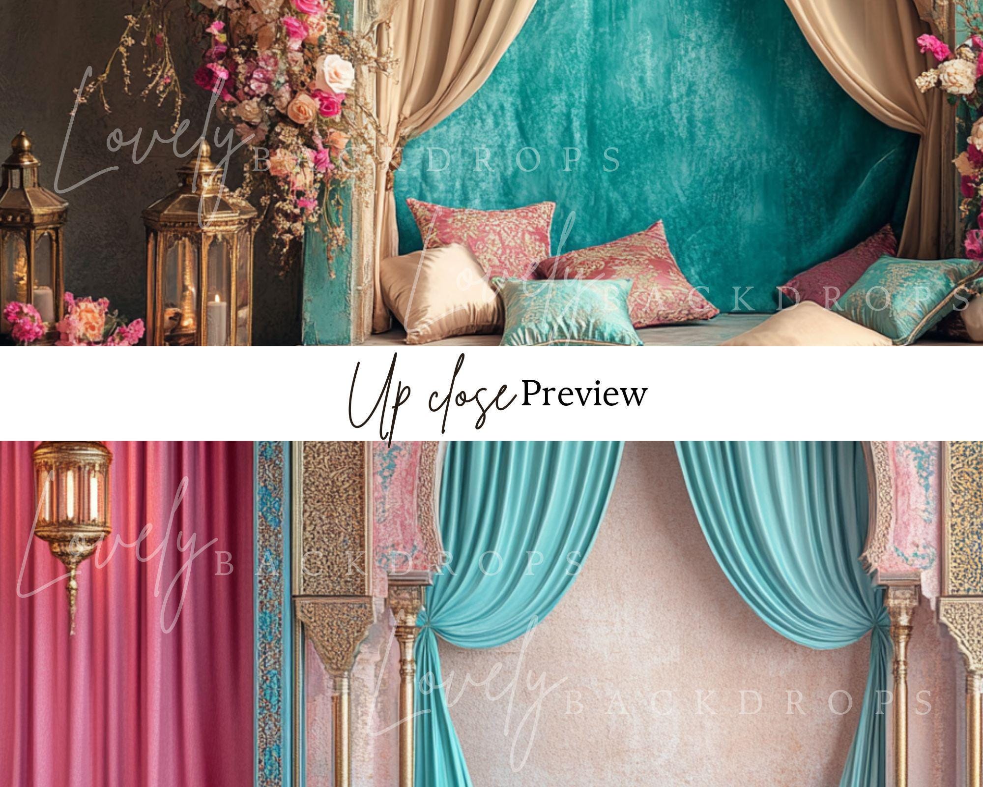 Arabian Backdrop, Egyptian Interior, Turkish Palace, Floral Arch ...