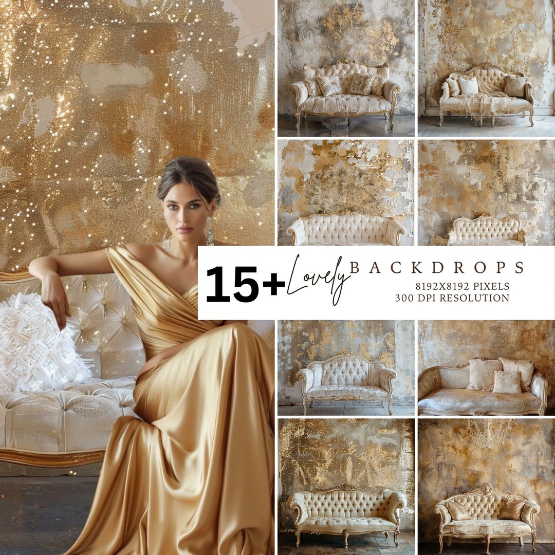 Couch Backdrop, Loveseat, Furniture, White Gold, Photography Backdrop ...