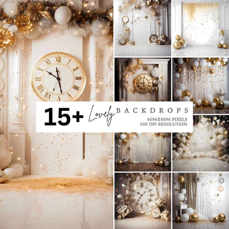 New Years Backdrop - Etsy