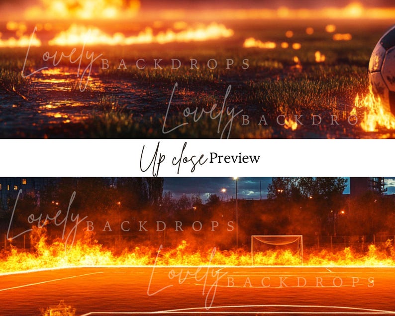 Soccer Backdrop, Fire Stadium, Blazing, Flames, Outdoor, Soccer Field ...