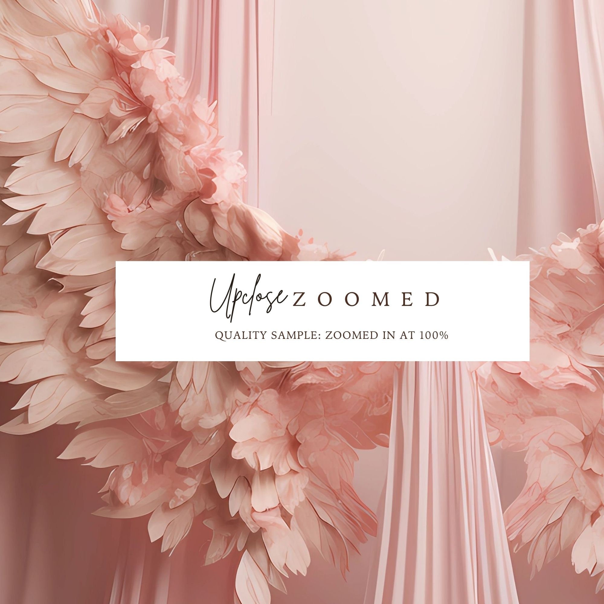 Wings Backdrop, Angel Wings, Pink and Gold, Photography Backdrop, Photo ...