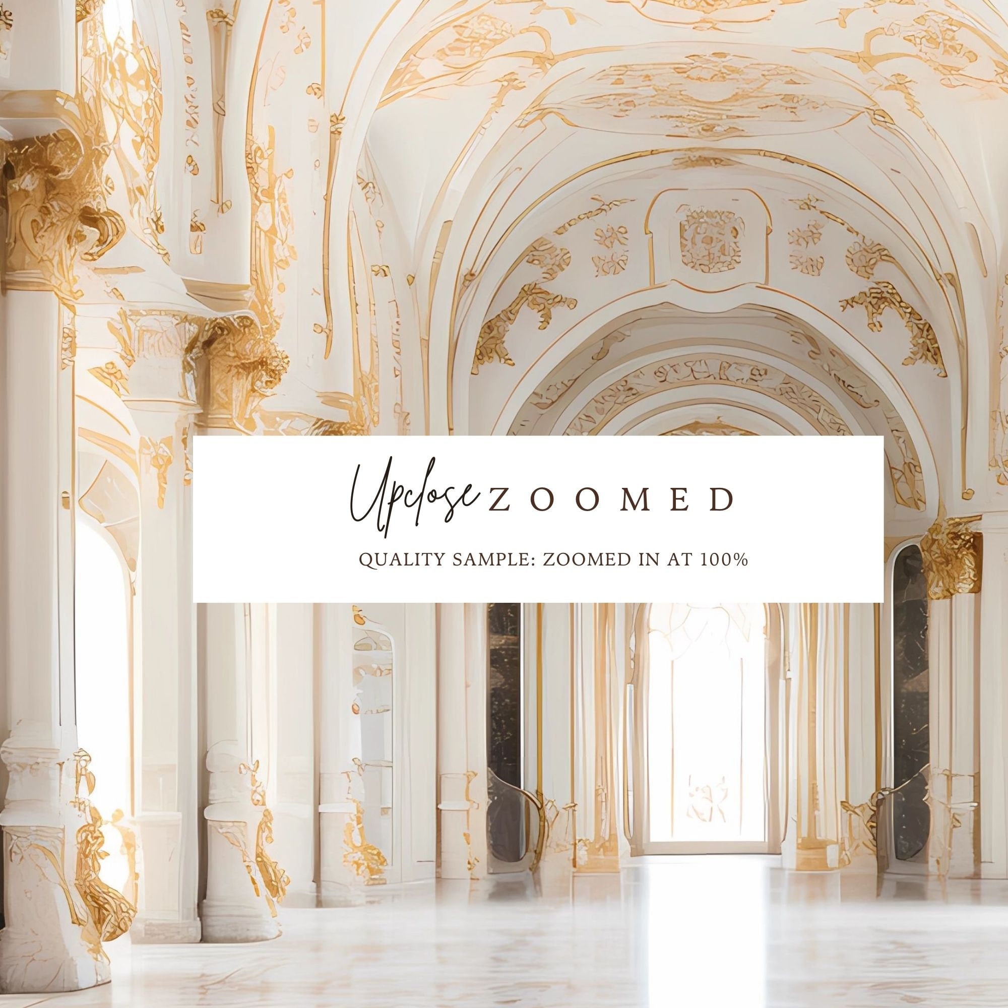 White Palace Backdrop, Marble Palace, Floral Gold, Photography Backdrop ...