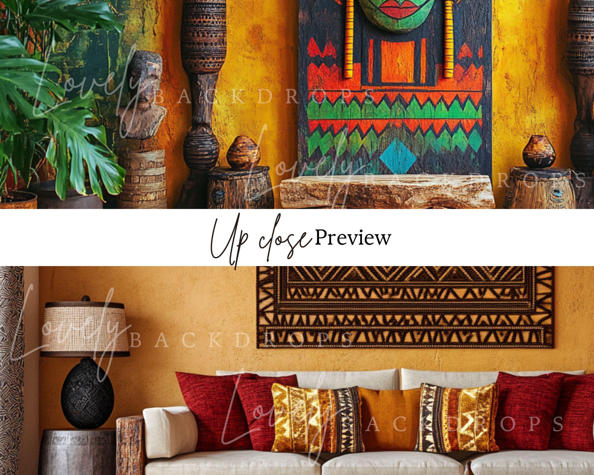 African Backdrop, Safari, Interior, Indoor, Ethnic, Colorful ...