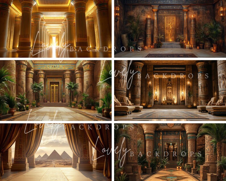 Ancient Egypt Backdrop, Pyramids, Pillars, Royal, Cairo, Pharaoh ...