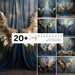 Wings Backdrop, Angel Wings, Blue Gold, Photography Backdrop, Photo ...