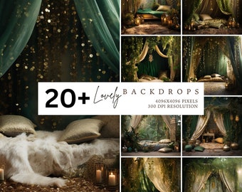 Tent Backdrop, Tepee Backdrop, Beige and White, Photography Backdrop ...