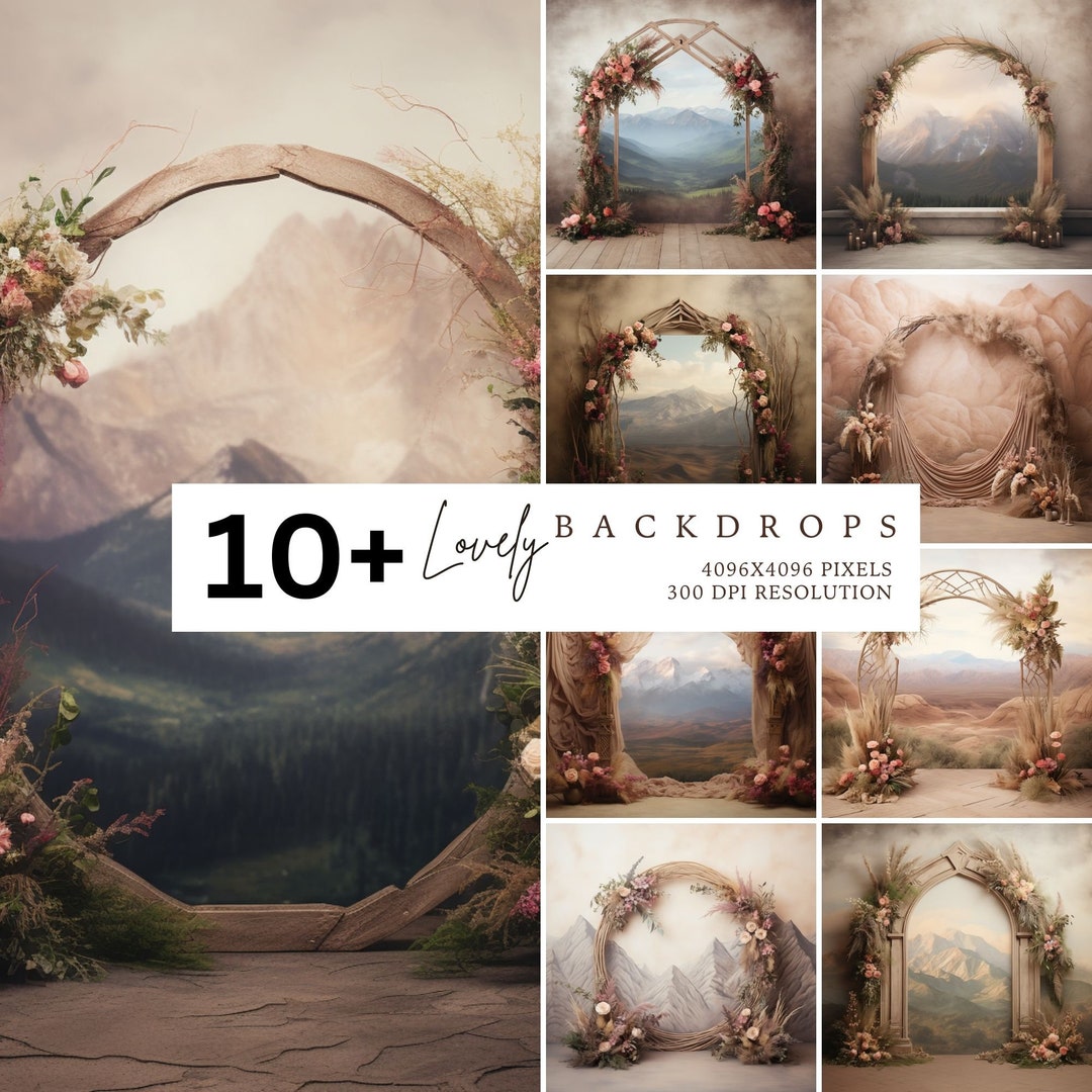 Bohemian Backdrop, Boho Mountain, Dreamcatcher, Photography Backdrop ...