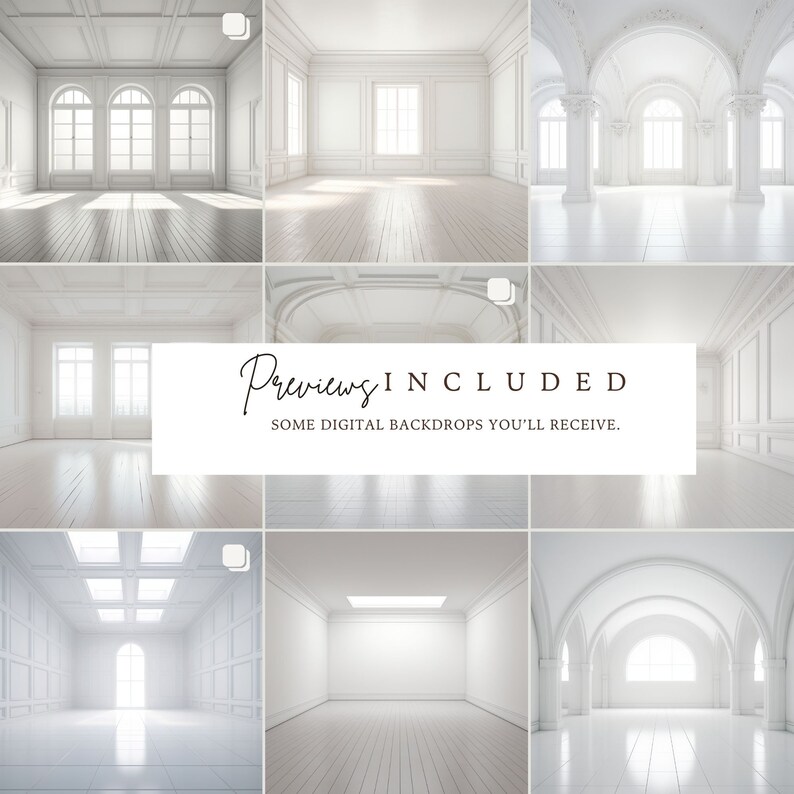 White Room Backdrop, Empty Room, Minimalist, Photography Backdrop ...