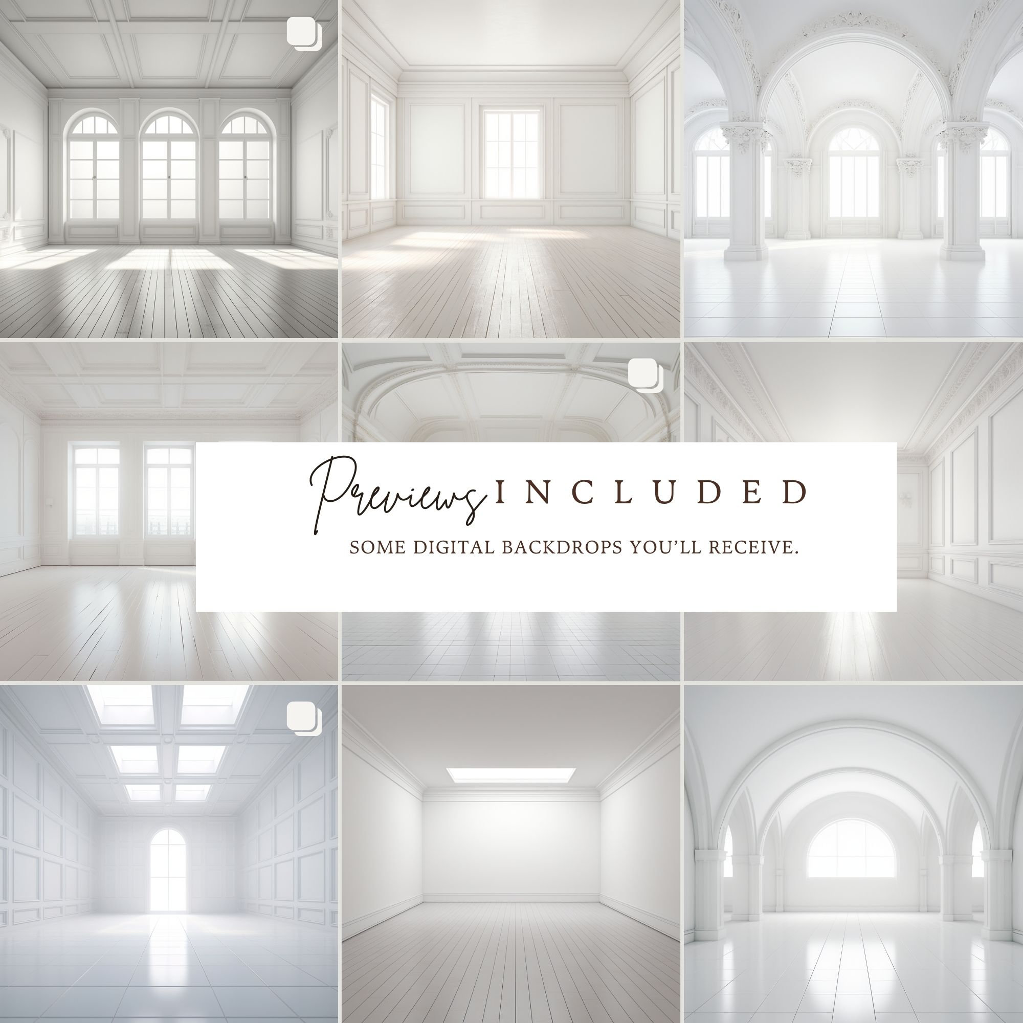 White Room Backdrop, Empty Room, Minimalist, Photography Backdrop ...