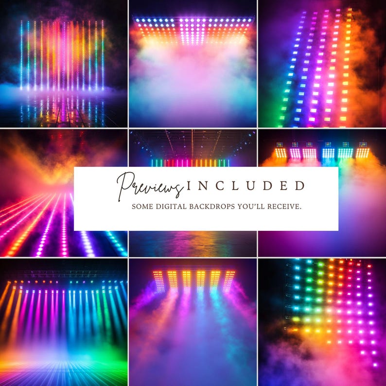 Rainbow Lights Backdrop, Colorful, Stage Lights, Indoor Stage ...