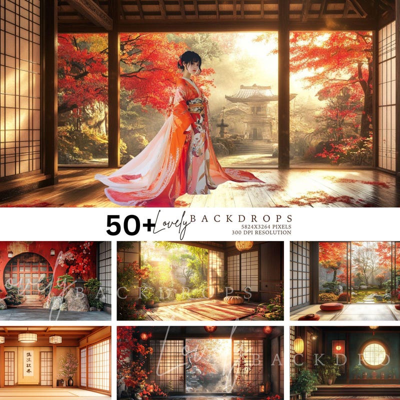 Photo Backdrop Japanese - Etsy