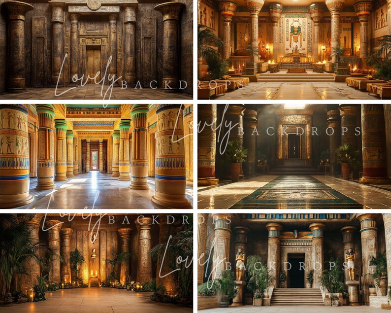 Ancient Egypt Backdrop, Pyramids, Pillars, Royal, Cairo, Pharaoh ...