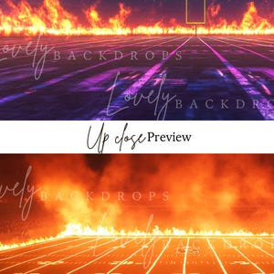 Football Backdrop, Fire Stadium, Blazing, Flames, Outdoor, Football ...