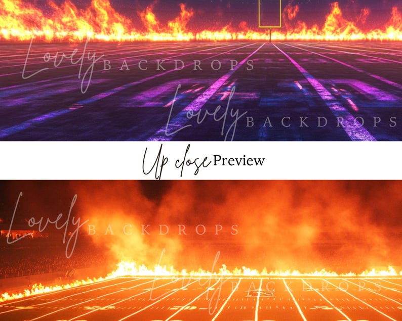 Football Backdrop, Fire Stadium, Blazing, Flames, Outdoor, Football ...
