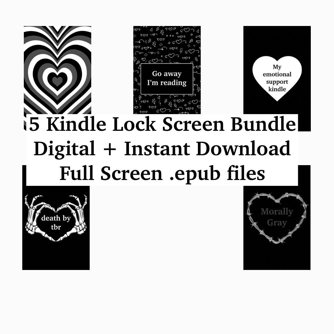 Kindle Wallpaper Bundle | Custom Screen Saver Epub Files | Ready-made ...