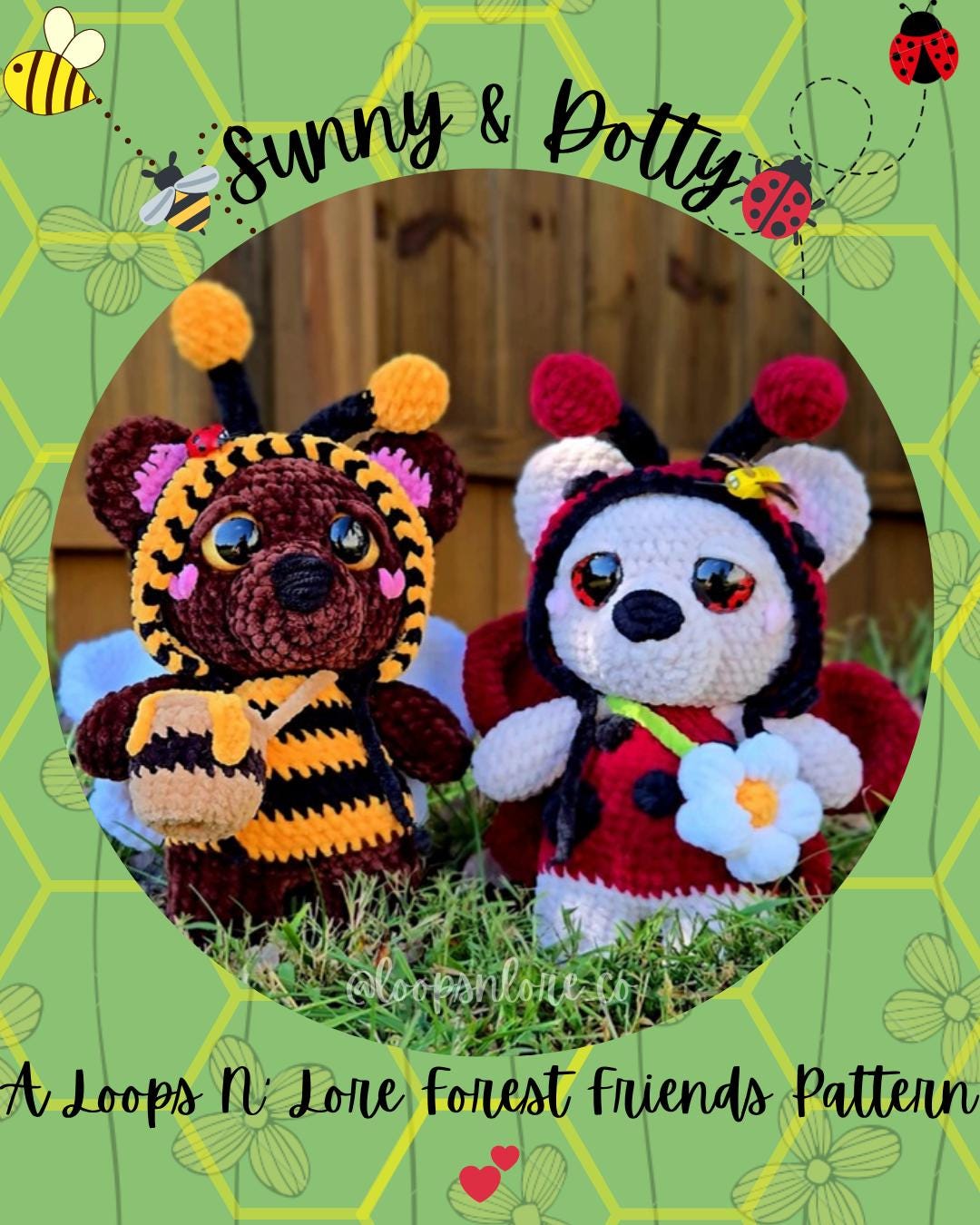 Sunny & Dotty - Forest Friends PDF Amigurumi Crochet Pattern - Etsy