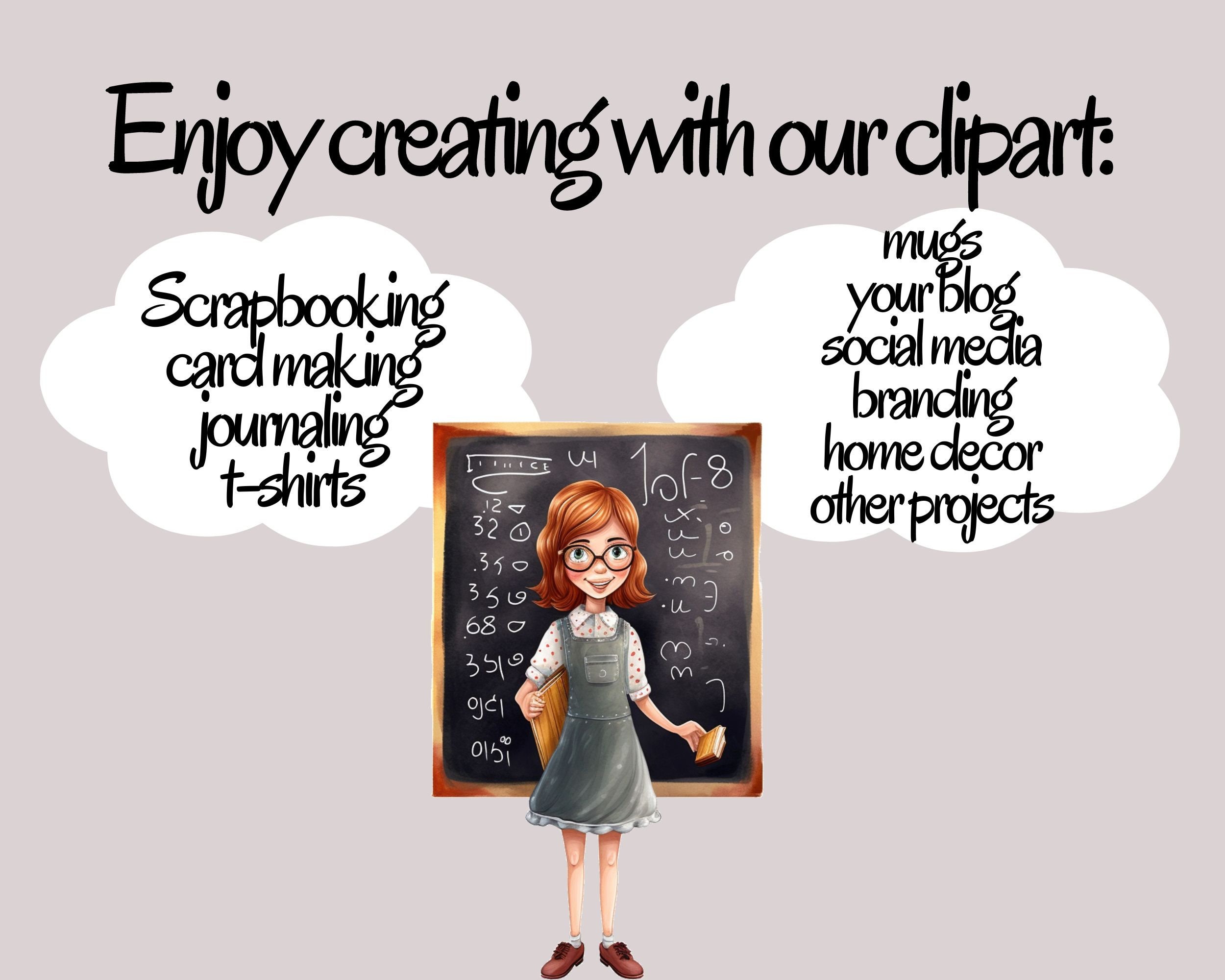 Watercolor School Math Class Clipart Teacher Clipart, Math Clipart ...