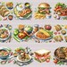 Meal Menu Clipart, Watercolour Menu Clip Art PNG, Transparent ...
