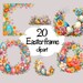 Easter Frame Clipart, Easter Bunny and Eggs Borders, Easter Bunny ...