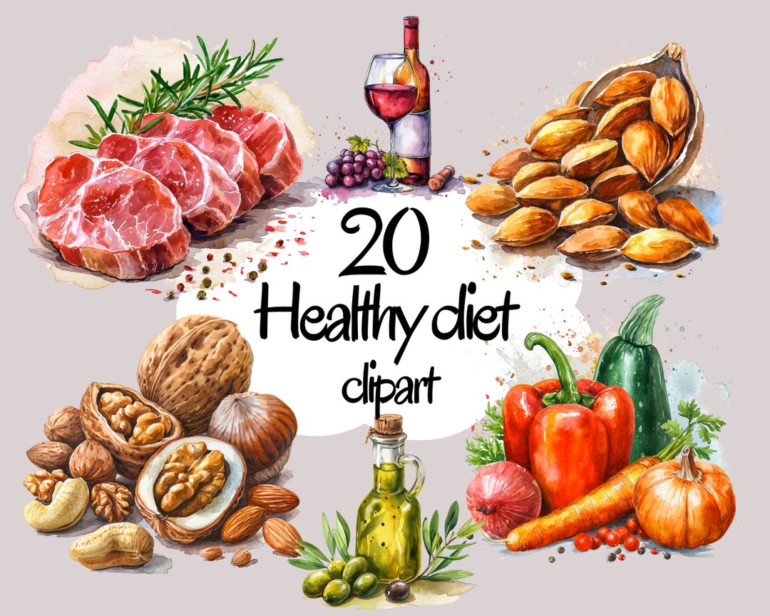 Watercolor Healthy Food PNG Clipart Bundle, Carrot, Painted Vegetable ...