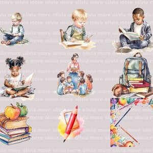 Watercolor School Clipart English Language Teacher Clipart ...