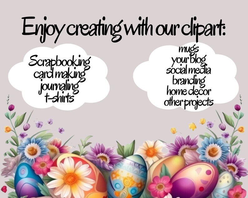 Easter Frame Clipart, Easter Bunny and Eggs Borders, Easter Bunny ...