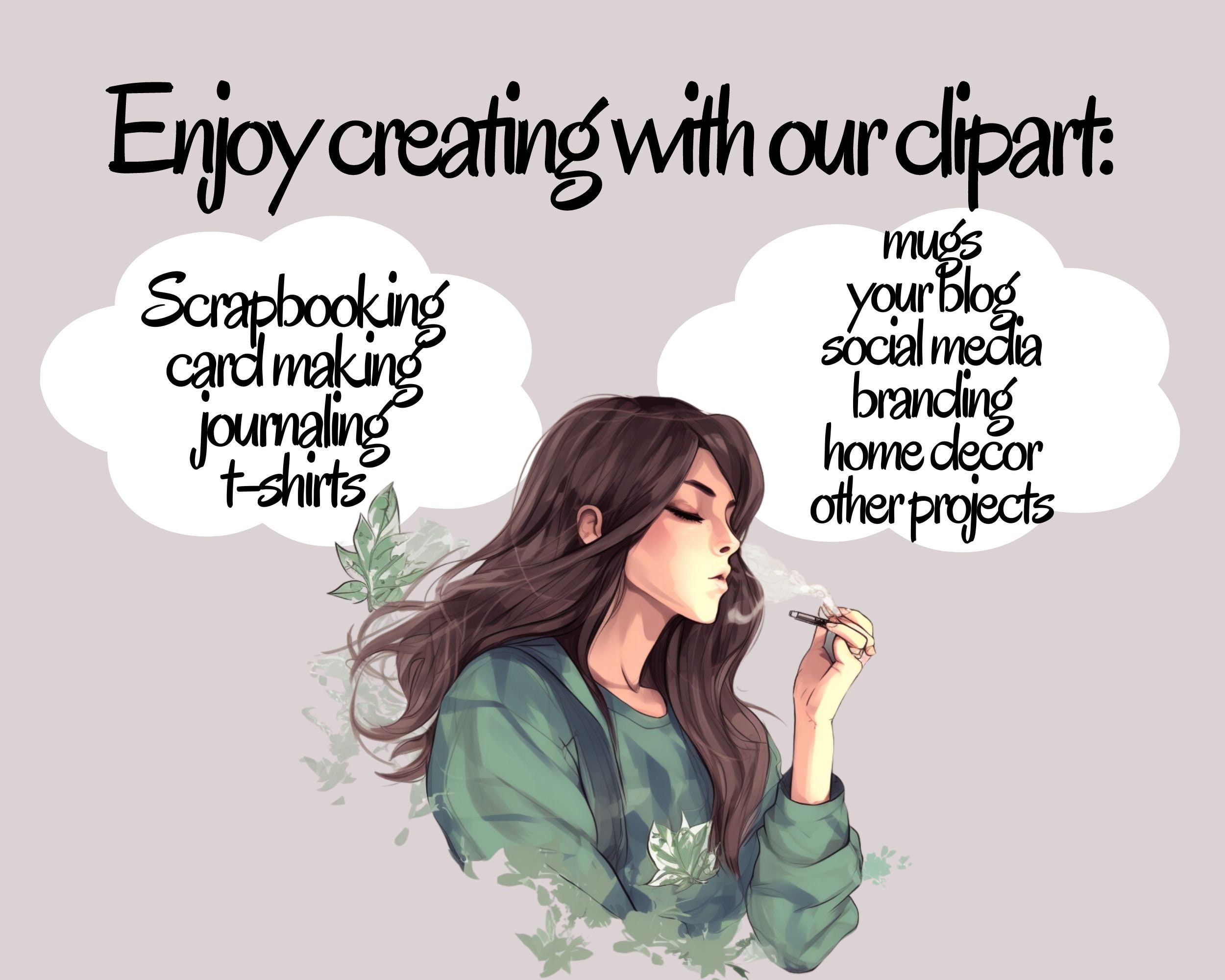 Stoner Girl Clipart Funny Leaf Afro Woman Stoner Smoking Png 420 Illustration Cigarettes