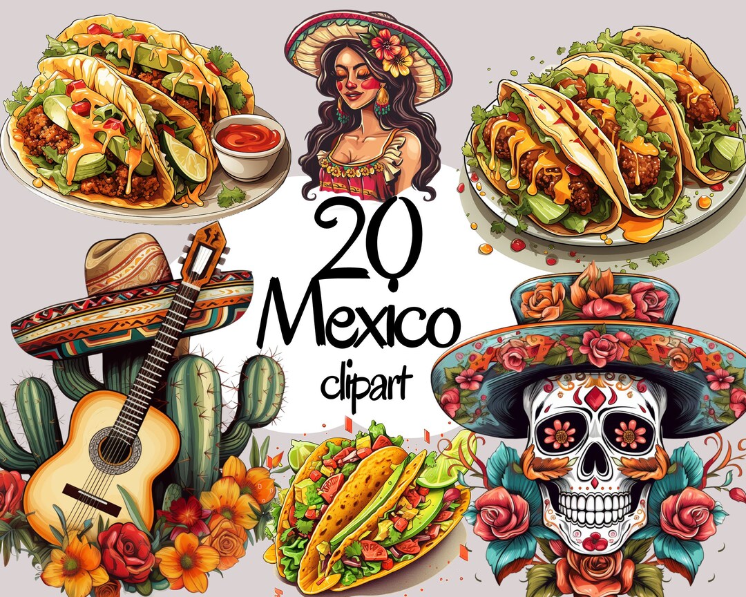 Cinco De Mayo Clipart, Tacos Fiesta Mexicana PNG, Mexican Party Decor ...