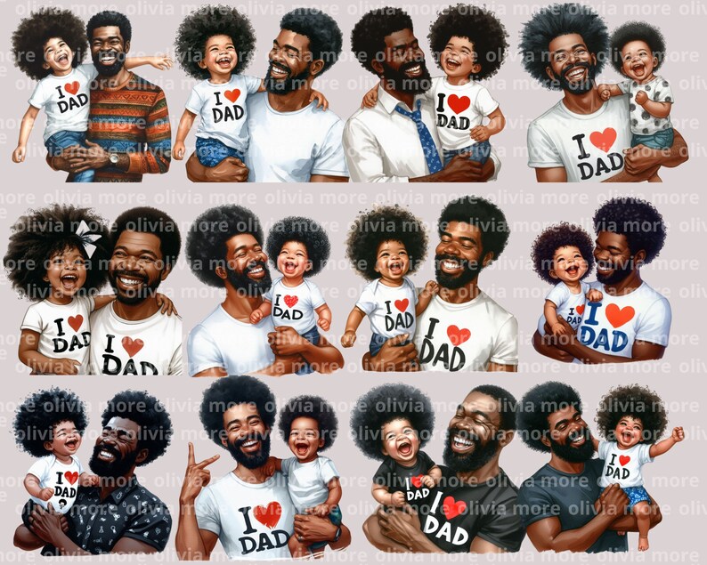 Father's Day Clipart, My Dad, Father and Child, Family Clipart, Dad ...