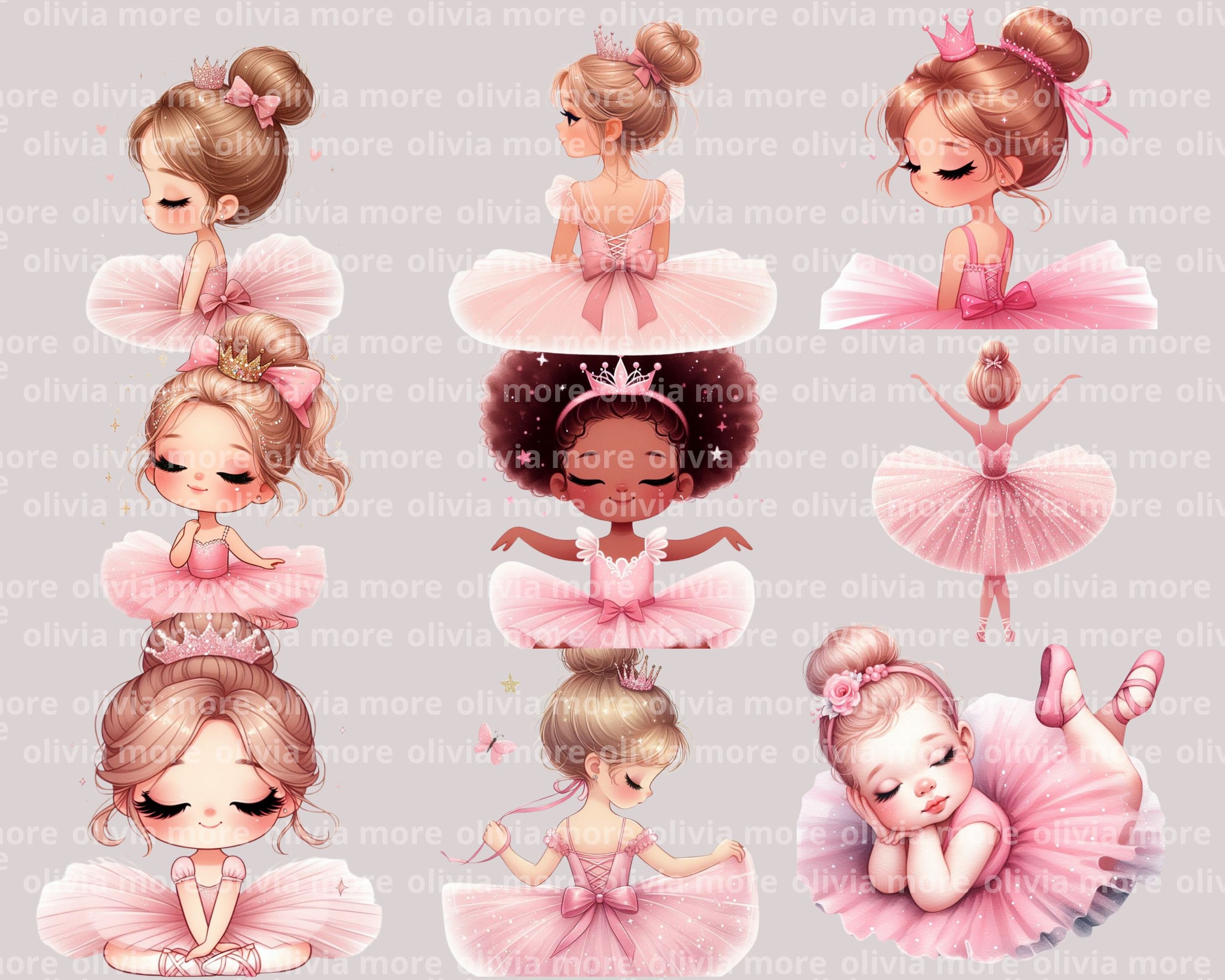 Watercolor Ballerina Clipart, Swan Lake Clipart, Ballerina PNG, Swan ...