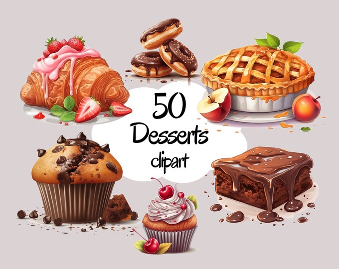 Food Clipart Breakfast Cake Clip Art Sweet Treat Bakery Clip Art ...