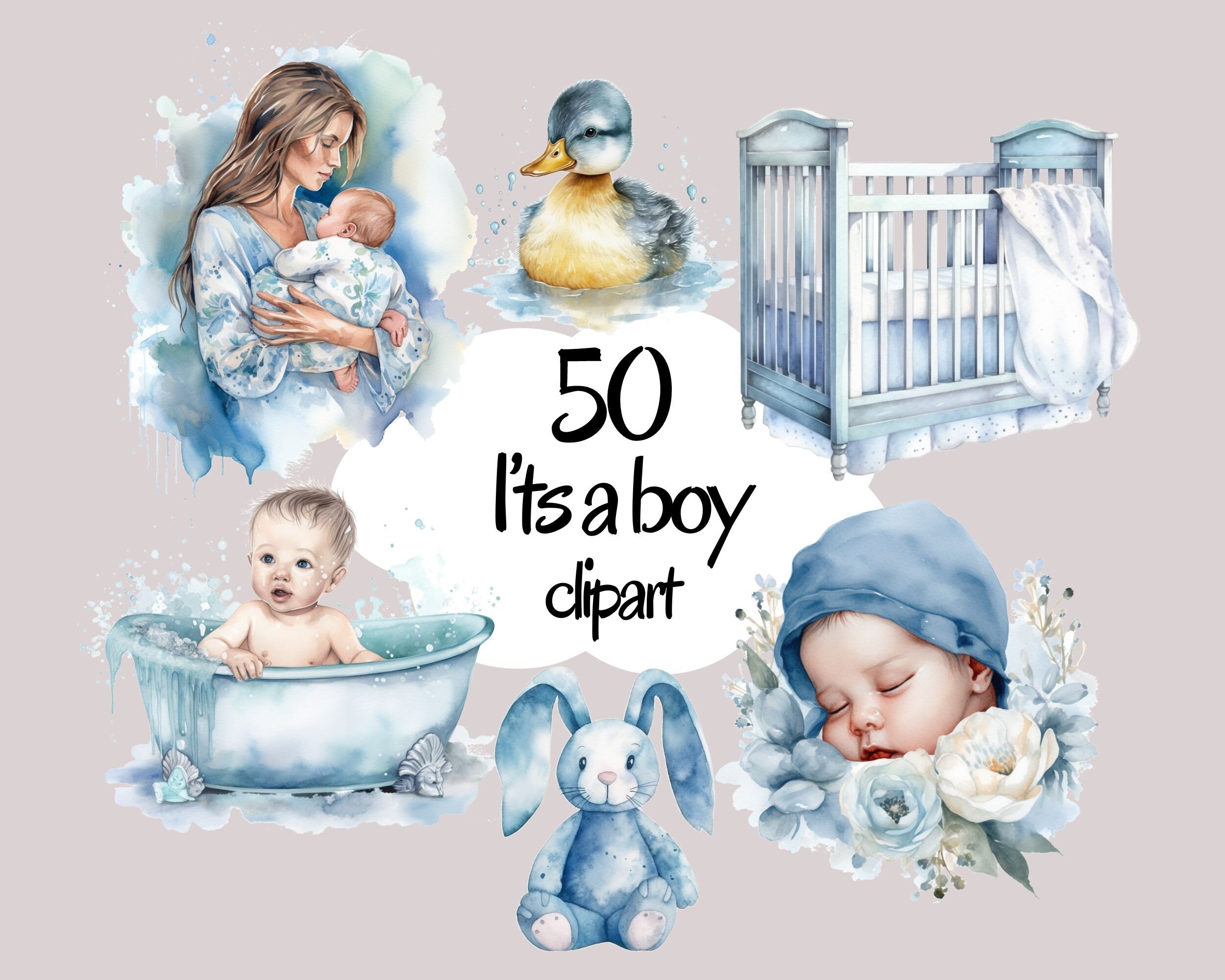 Watercolor Newborn Clipart PNG Images, Cute Clipart Graphics, Instant ...