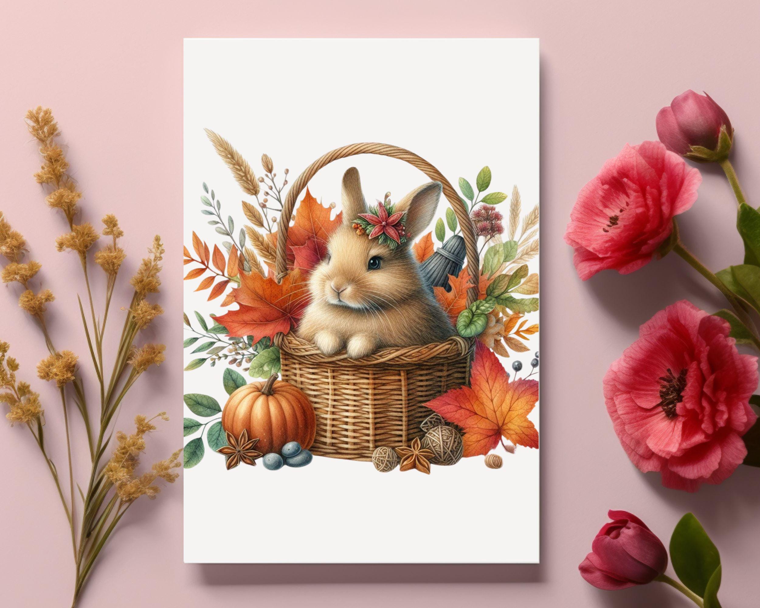 Autumn Elements Clipart Watercolor Autumn Clipart, Cute Pumpkin Clipart ...