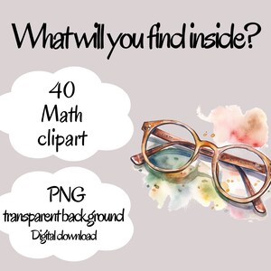 Watercolor School Math Class Clipart Teacher Clipart, Math Clipart ...