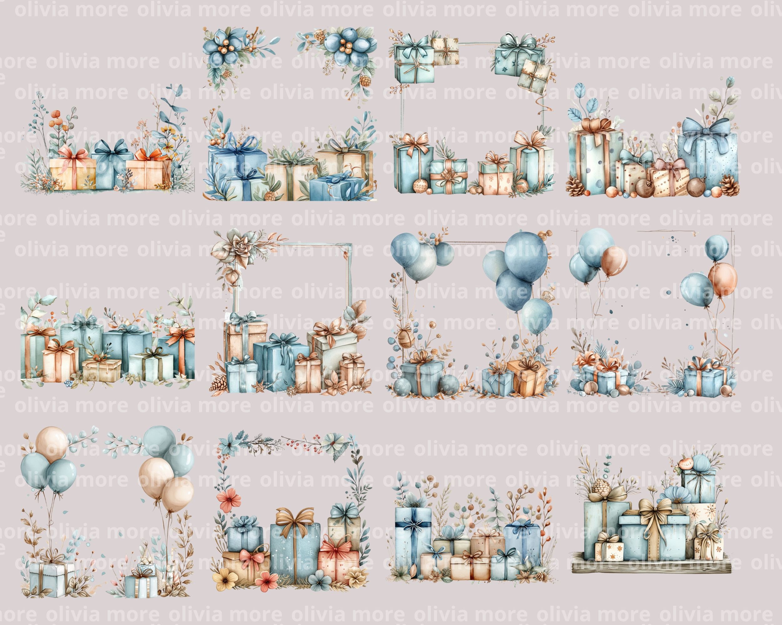 25 Birthday Frame Borders and Frames Clipart Bundle Transparent ...